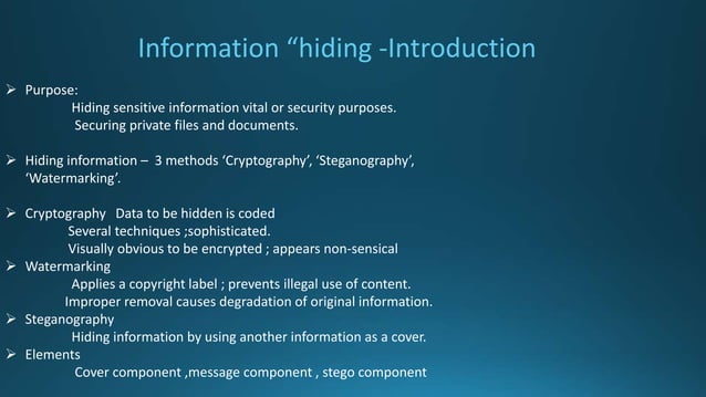 Image steganography in python with an ea | PPTX