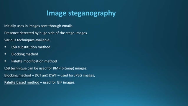Image steganography in python with an ea | PPTX