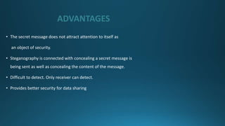 Image steganography in python with an ea | PPTX