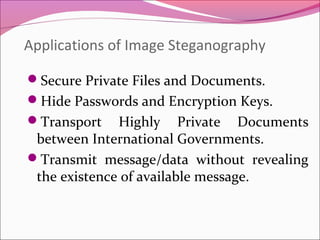 Image stegnogrpahy(muqeed) | PPT