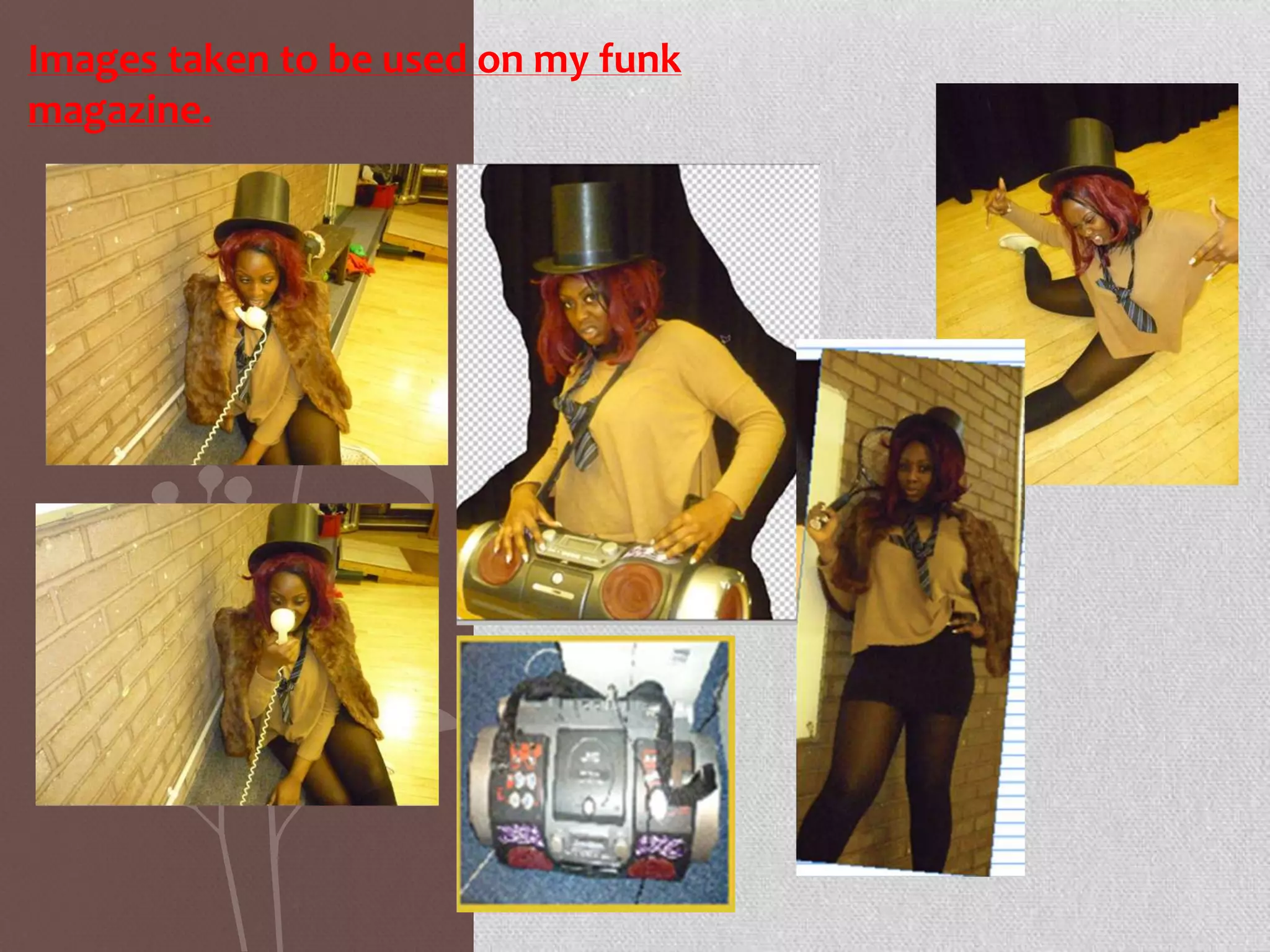 Images to be used on funk magazine | PPTX