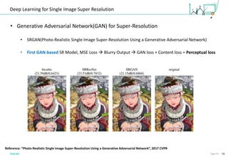 Single Image Super Resolution Overview | PDF