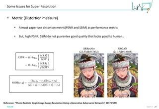 Single Image Super Resolution Overview | PDF