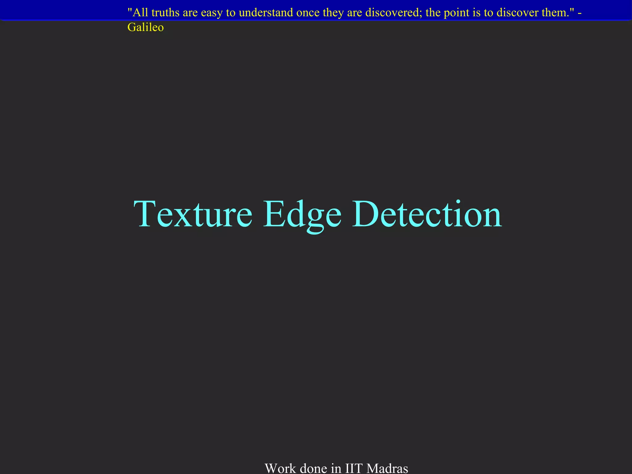 Image Texture Analysis | PPT