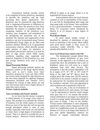 Image texture analysis techniques survey-1 | PDF