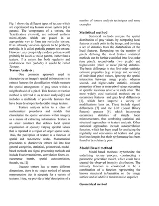 Image texture analysis techniques survey-1 | PDF
