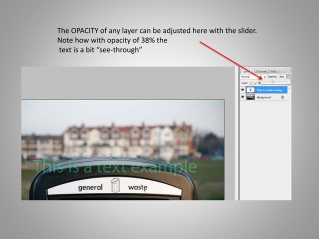 Using Image & text in Photoshop | PPT