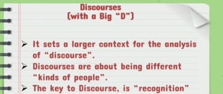 Discourse analysis | PDF