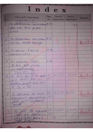 Class 12 physics term 1 and term 2 practical copy CBSE | PDF