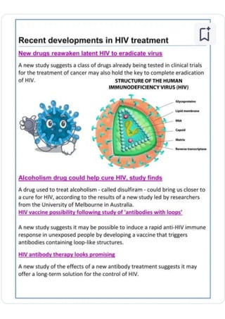 Class 12 investigatory project sub biology topic Aids | PDF