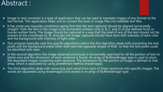 Image to text Converter | PPTX