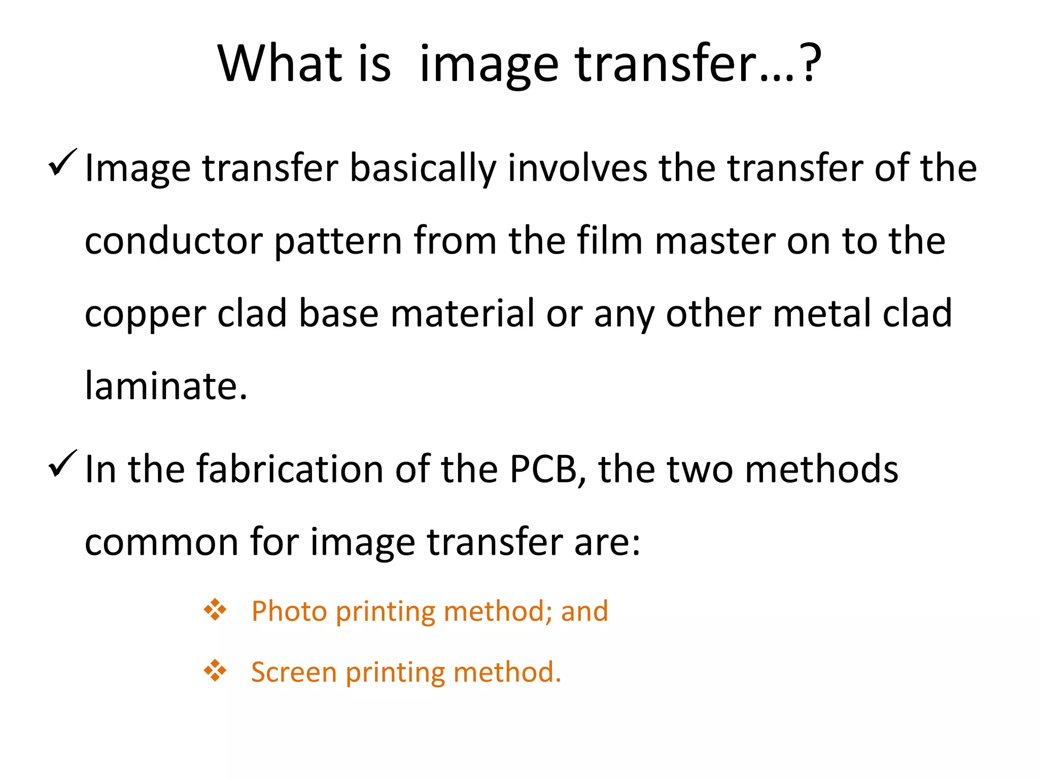 Image Transfer Techniques.pptx | Chemistry | Science