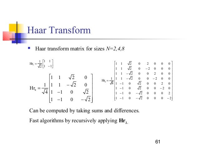 Image trnsformations
