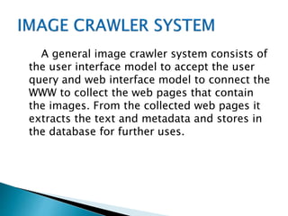 Image web crawler | PPTX | Search | Internet