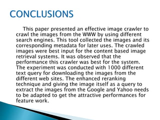 Image web crawler | PPTX | Search | Internet
