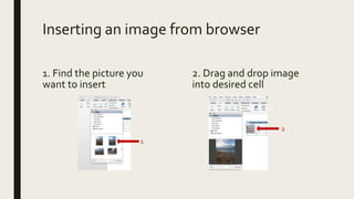 How-to Insert Images into a Table Using Word | PPTX