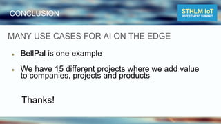 Imagimob presentation at the Stockholm IoT Investment Summit | PPTX