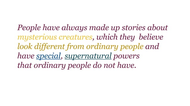 Imaginary creatures 6th grade unit 3 | PPT