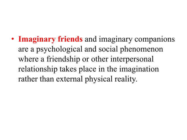 Imaginary friends. | PPTX