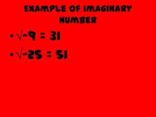 Imaginary numbers | PPTX