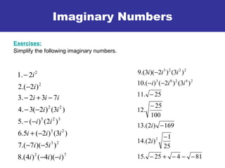 Imaginary Numbers | Ppt