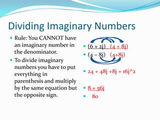 Imaginary numbers ppt. | PPTX