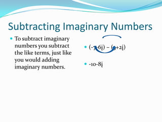 Imaginary numbers ppt. | PPTX