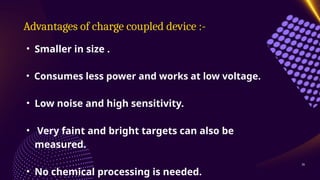 charge coupled device -Principle,working,construction. | PPTX