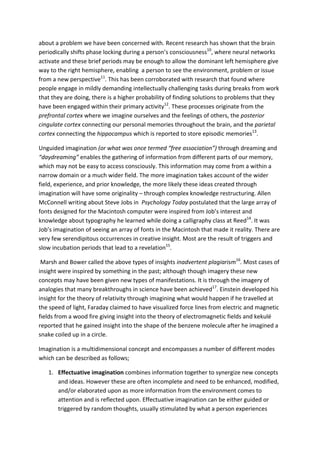 Imagination may be more important than knowledge:The eight types of ...