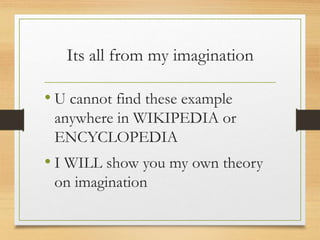 Imagination vs thinking | PPT