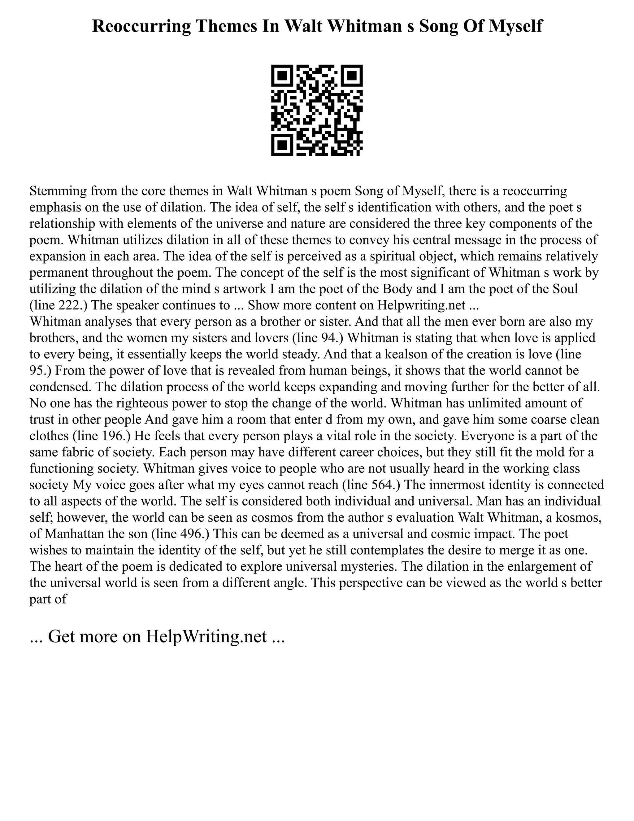 Imaginative Essay Examples. Imaginative Ess | PDF