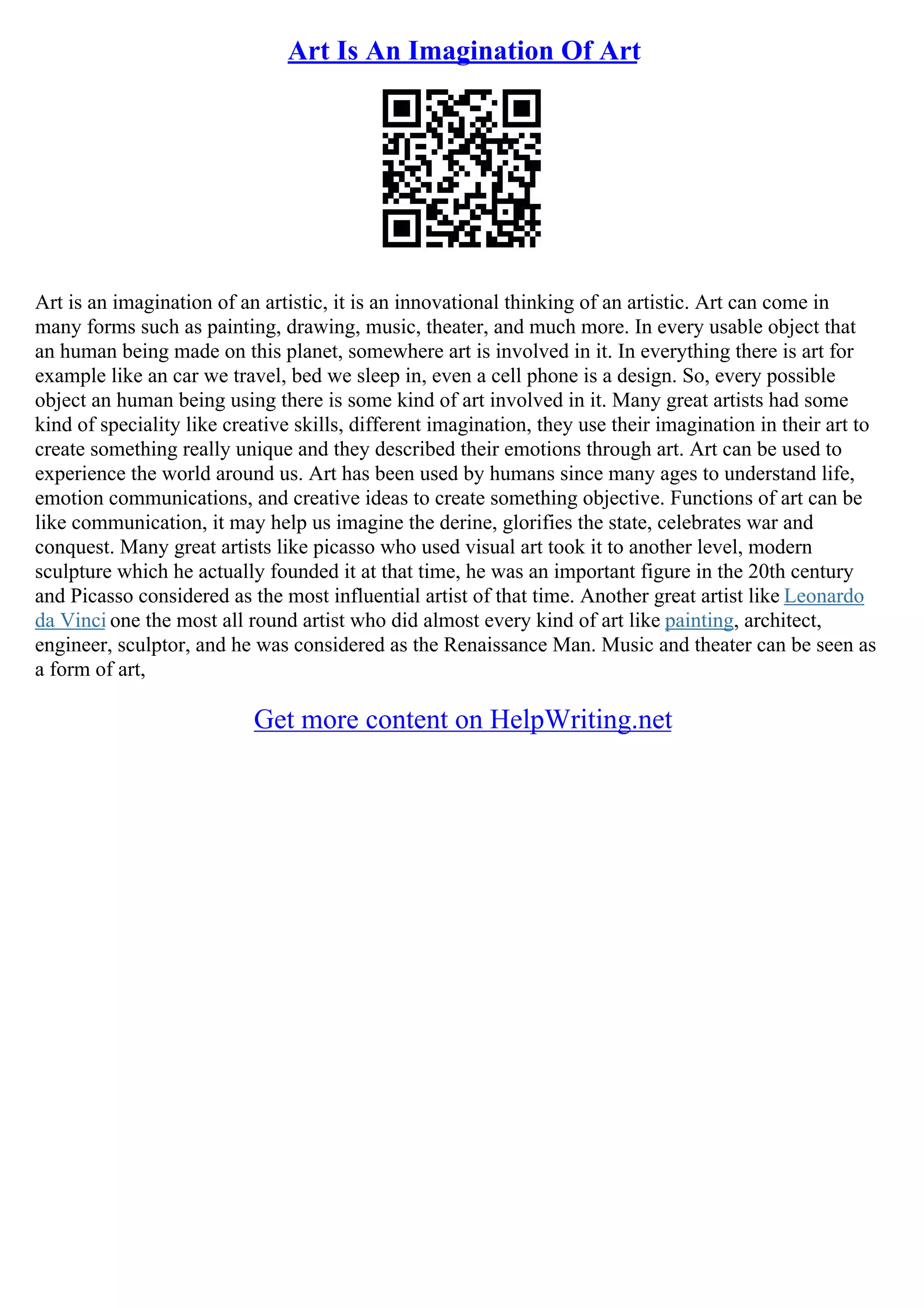 Imaginative Essays | PDF