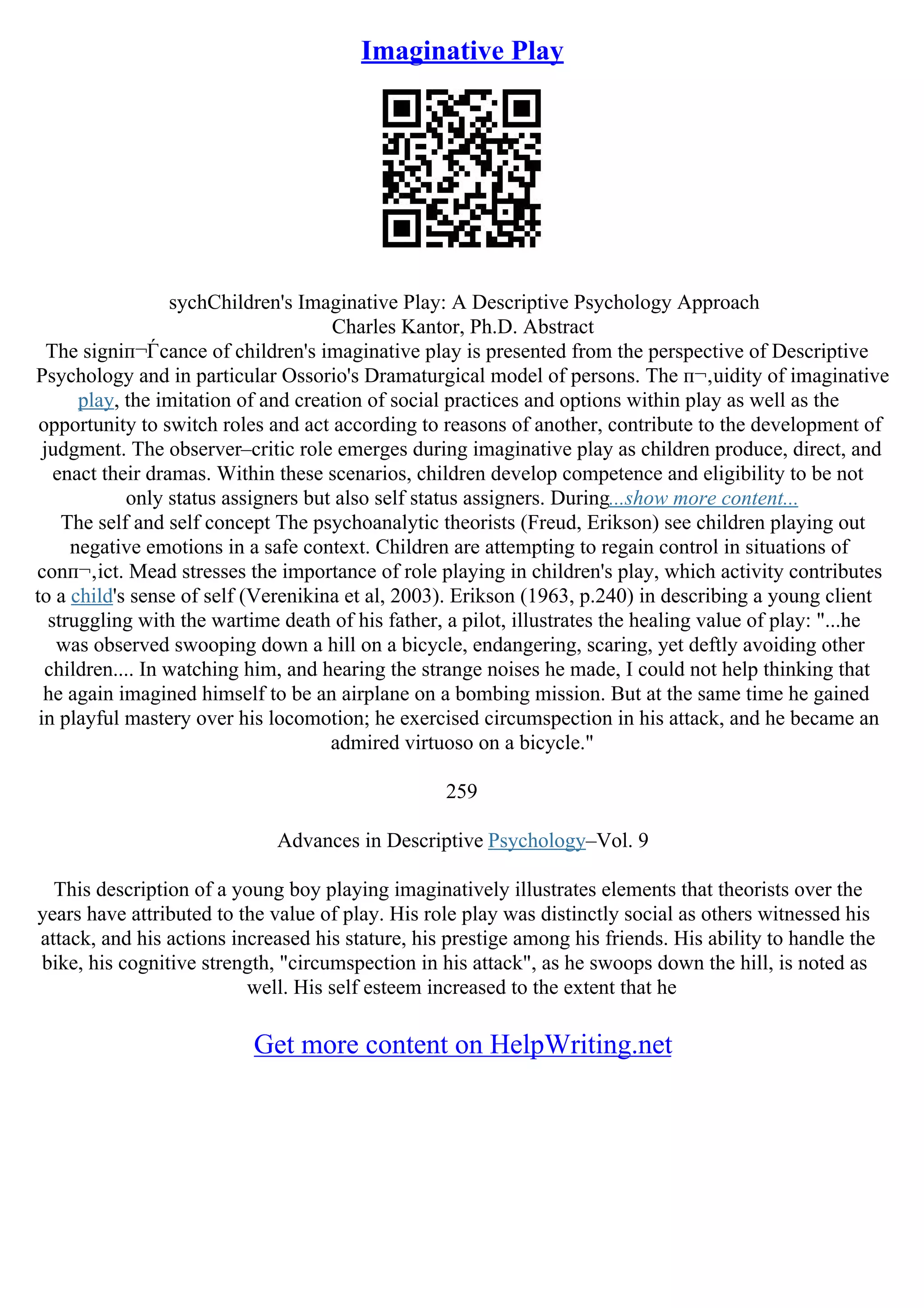 Imaginative Essays | PDF