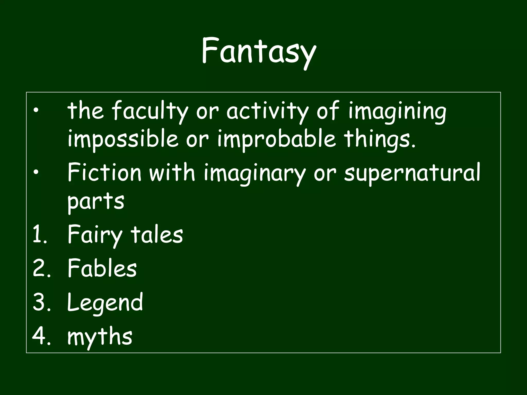 Imaginative literature | PPT