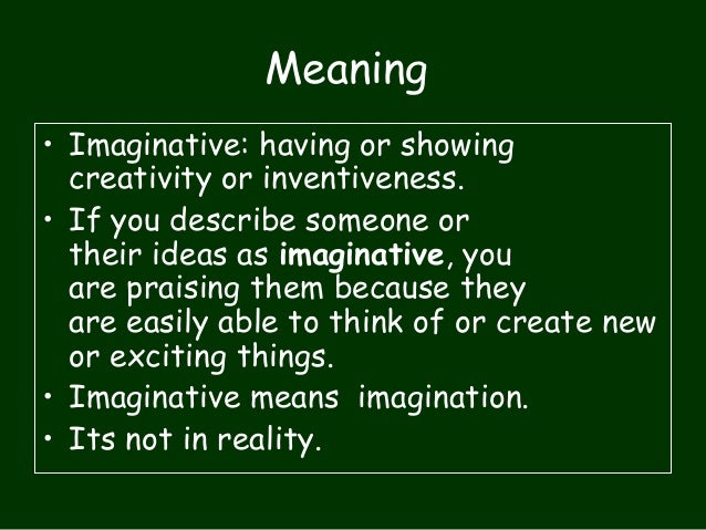 Imaginative Meaning