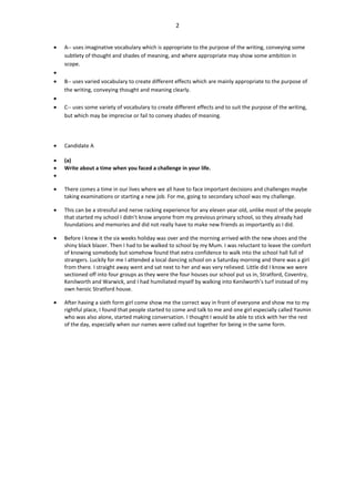 Imaginative writing 2012 tasks | DOCX | Running and Jogging | Fitness ...