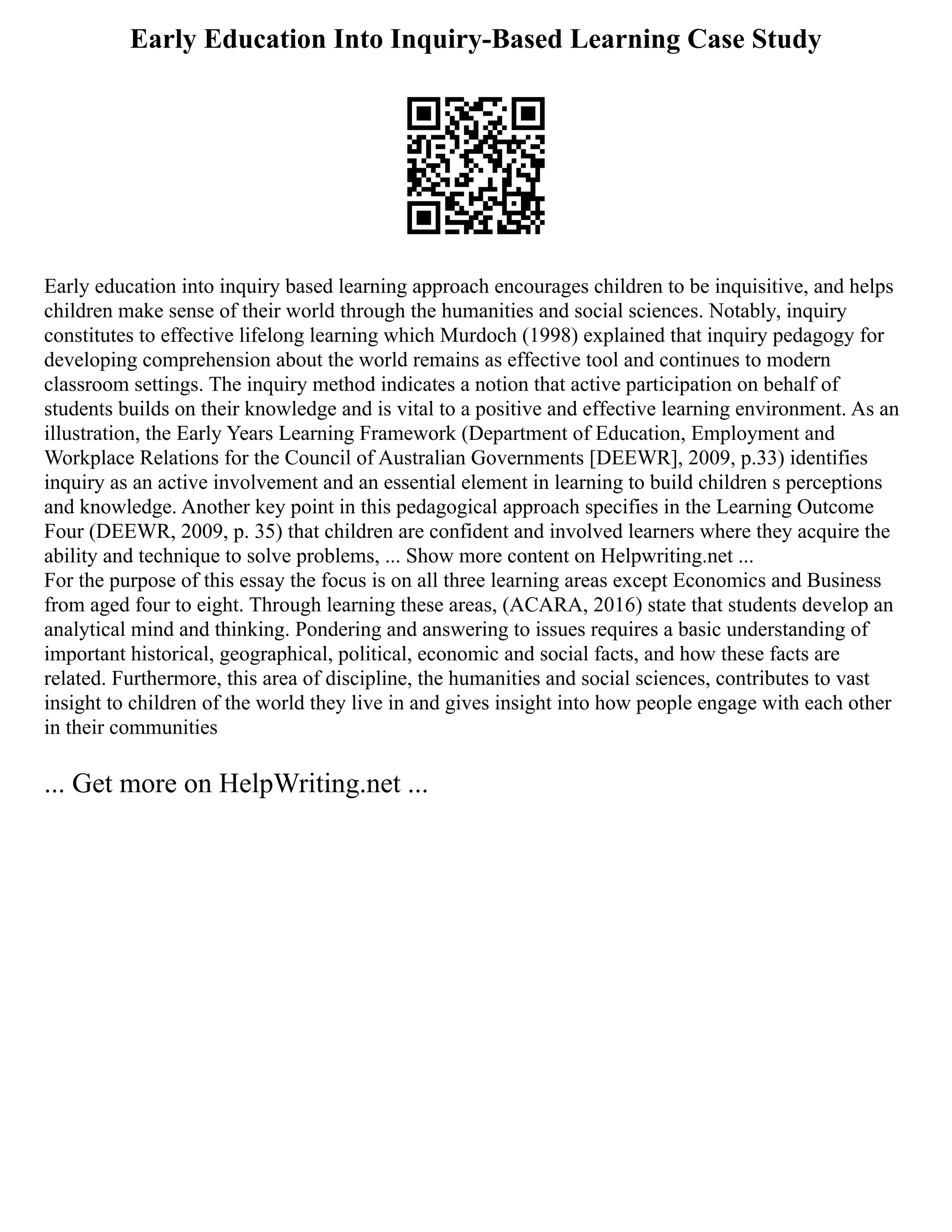 Imaginative Writing Examples. Imaginative Stor | PDF