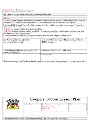Imaginative writing sow | DOC