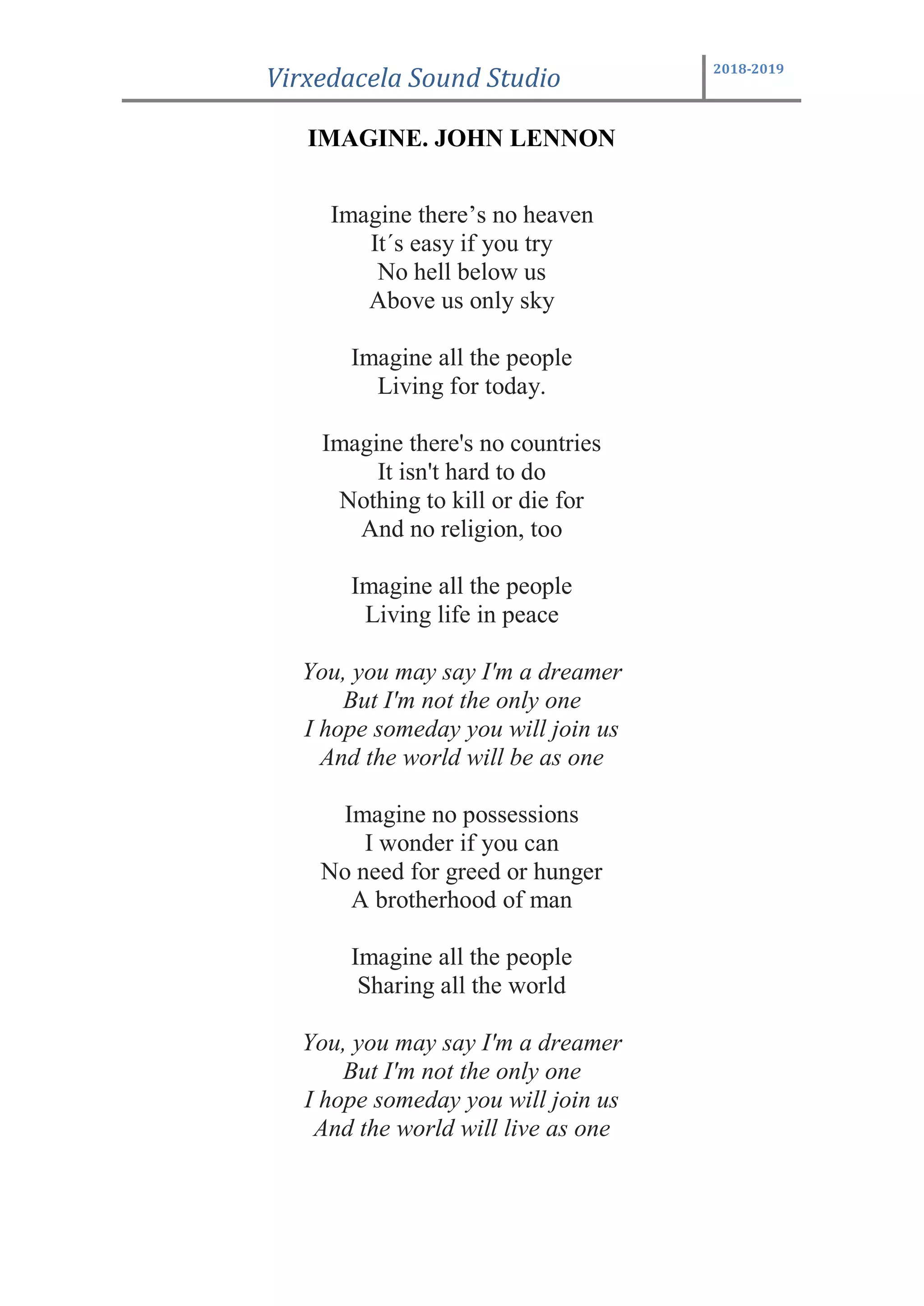 Imagine | PDF