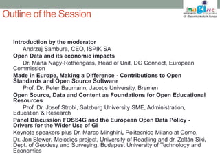 Open Source & Open Data Session report from imaGIne 2014 Conference | PPTX