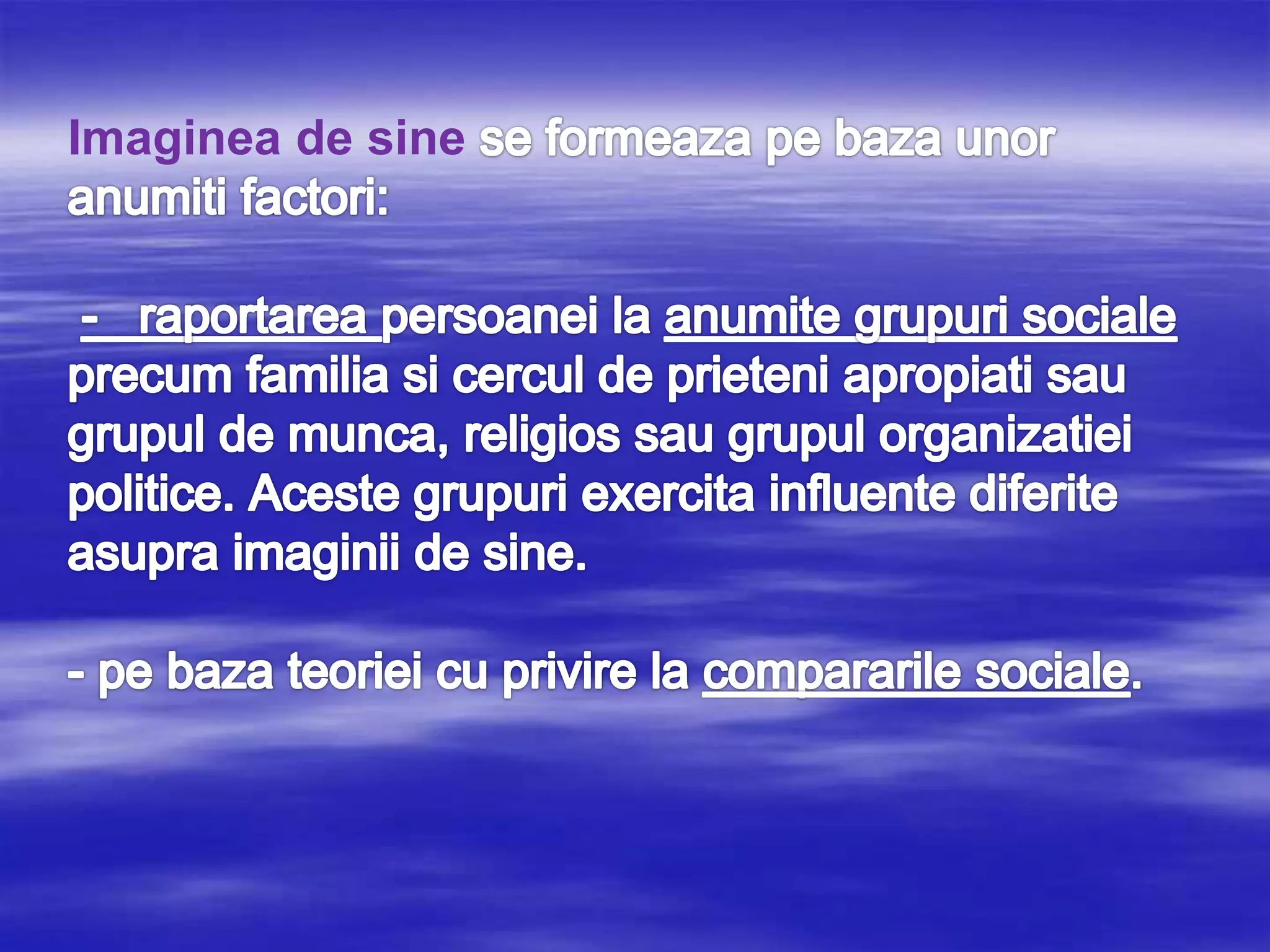 Imaginea de sine | PPTX