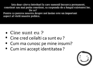 Imaginea de sine | PPTX