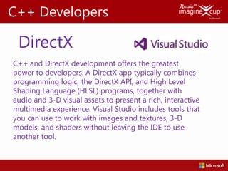 Imaginecup | PPSX | Web Development | Internet