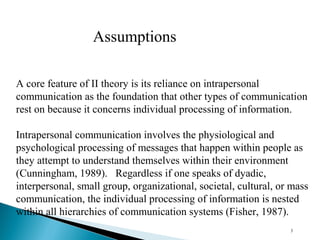 Imagined interaction theory | PPT