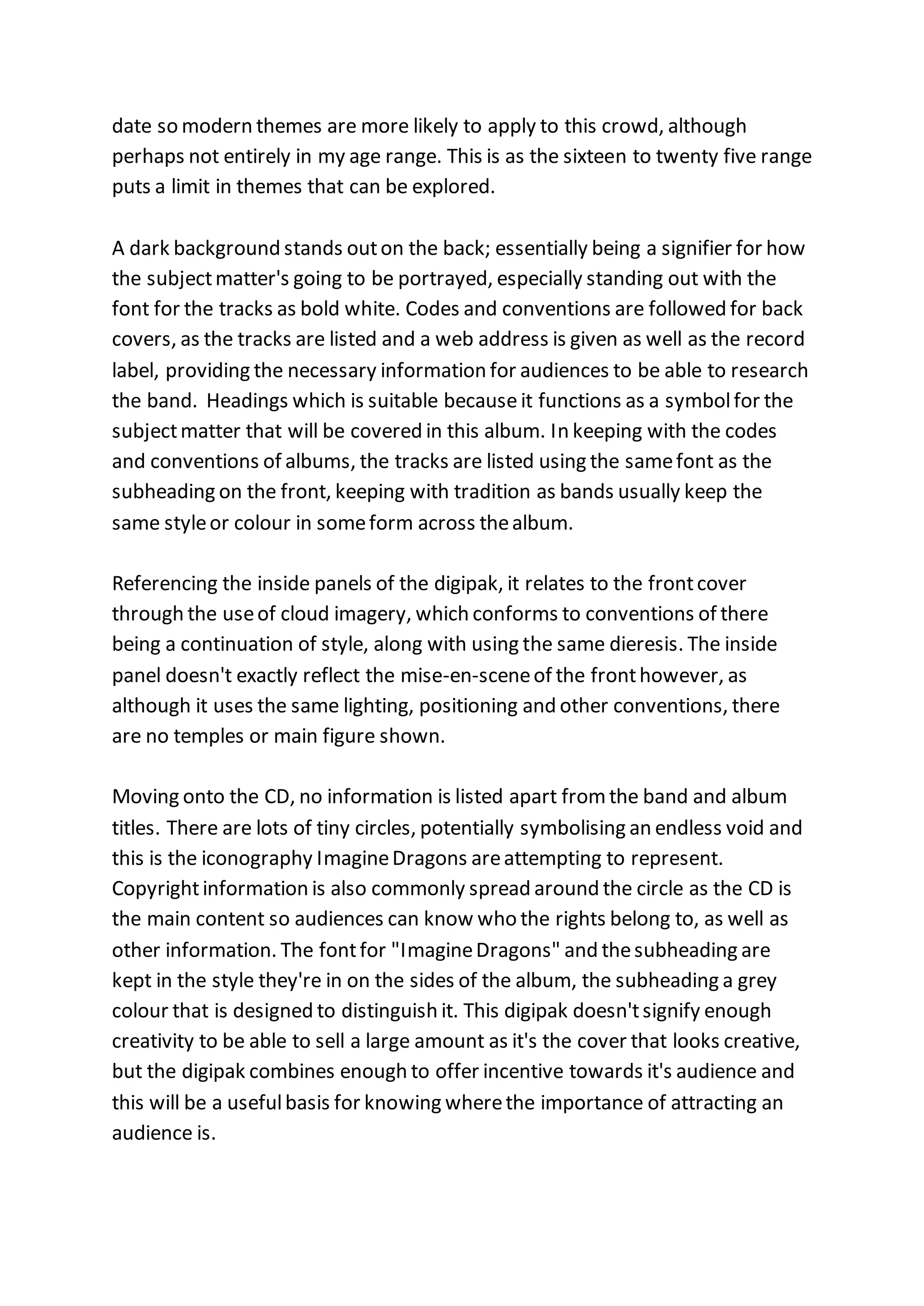 Imagine dragons | DOCX | Album-oriented Rock | Rock Music