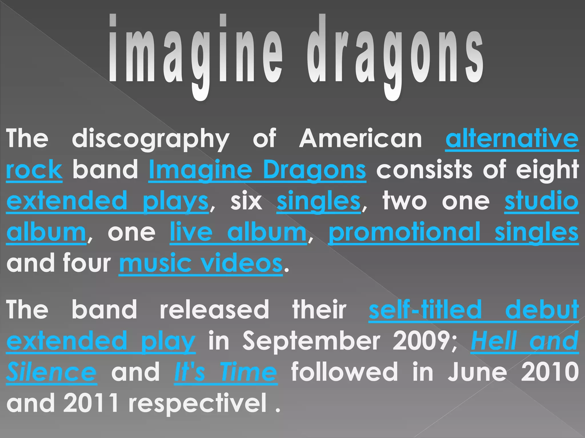 Imagine dragons | PPT