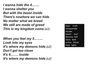 Demons by Imaging Dragons | ODP