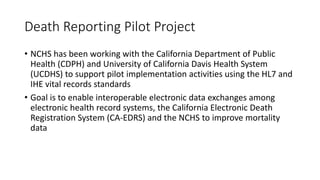 A Federal and California State Collaboration to Improve Vital Events ...