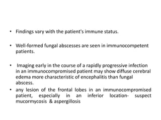 Imaging cnsfunfalinfections-170112061313 | PPTX