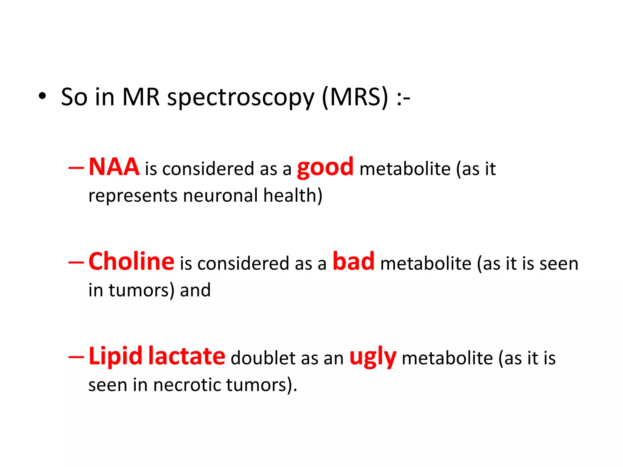 Imaging mrspectroscopy | PPTX